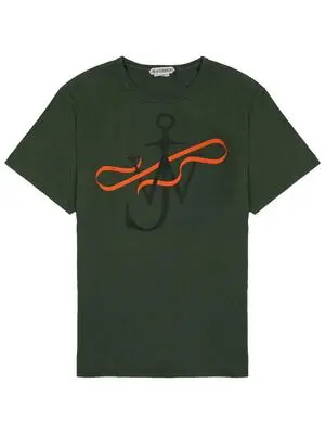 JW Anderson T-shirt Con Logo - Green