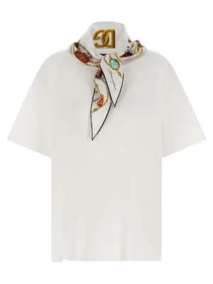 Dolce & Gabbana T-shirt With Scarf - White