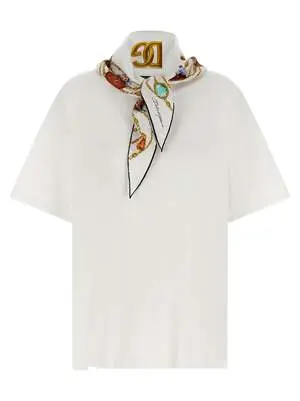 Dolce & Gabbana T-shirt With Scarf - White