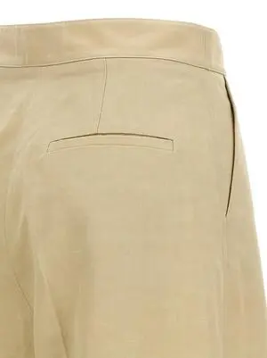 YVES SALOMON High-waisted Trousers - Cream