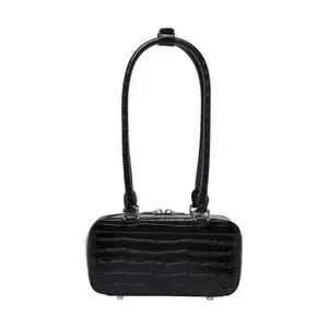 SELF-PORTRAIT Croc Leather Mini Shoulder Bag