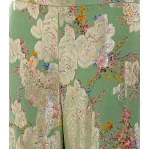 Valentino Garavani Apres L'hiver Ramage Silk Trousers