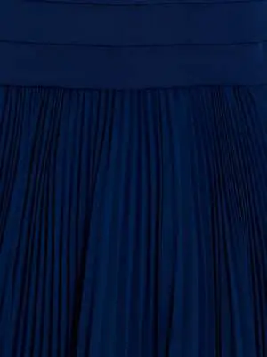 Max Mara Pleated Midi Dress - Blue