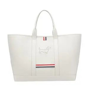 Thom Browne Hector Tote Bag - White