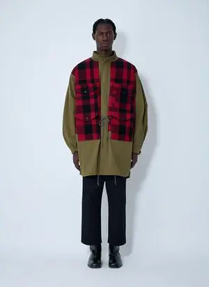 Junya Watanabe Check Coat - Green