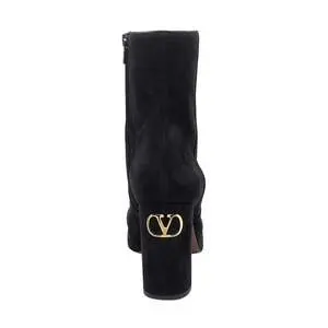 Valentino Garavani Fawcette Plateau Booties - Black