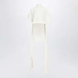 Alaïa Viscose Cady Asymmetric Top - White