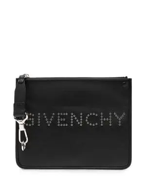Givenchy GIVENCHY Logo Leather Pouch Multicolor