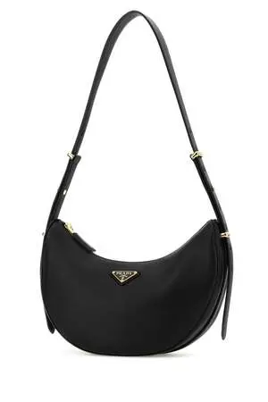 Prada Leather Shoulder Bag - Black