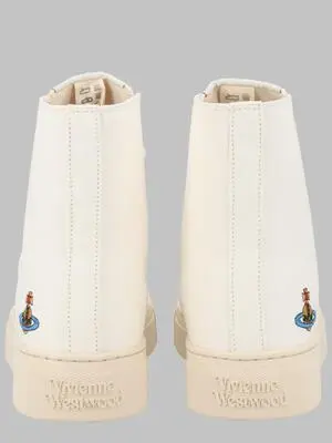 VIVIENNE WESTWOOD Sneaker Hight Top Plimsoll - White