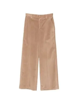Brunello Cucinelli Velvet Wide-leg Trousers - Multicolor