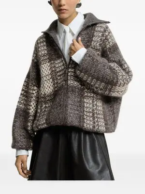 Brunello Cucinelli Wool Zipped Cardigan