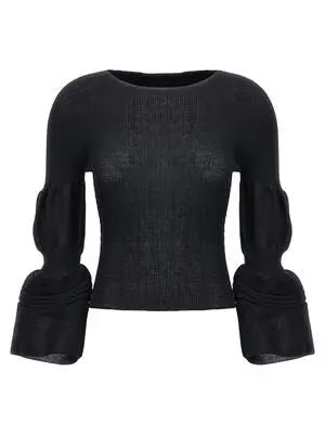 Issey Miyake Assemblage Branch' Top - Black