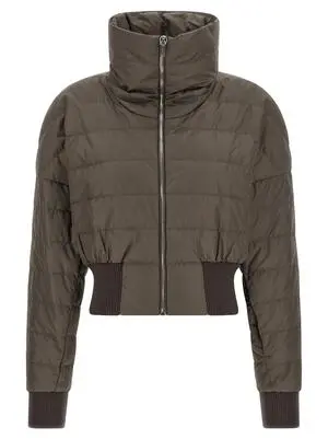 Rick Owens Moncler + 'cropped' Down Jacket - Gray