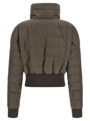 Rick Owens Moncler + Cropped Down Jacket - Gray