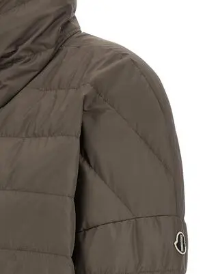 Rick Owens Moncler + Cropped Down Jacket - Gray