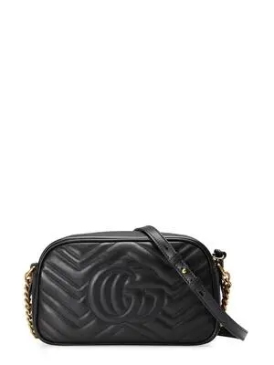 Gucci Gg Marmont Small Shoulder Bag - Black
