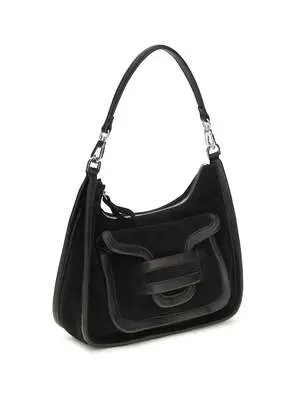 Pierre Hardy Alpha Day Miss Leather Shoulder Bag - Black