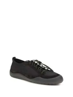 Prada Leather And Fabric Sneakers