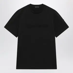 Moncler Cotton Jersey Logo T-shirt - Black