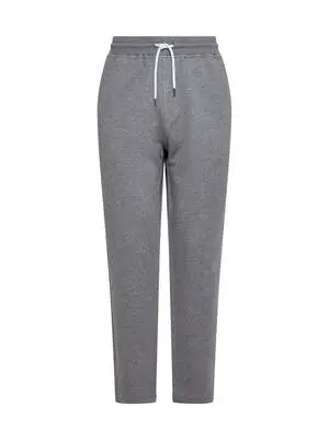 Brunello Cucinelli Dark Grey Fleece Jogging Trousers - Multicolor