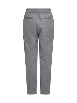 Brunello Cucinelli Dark Grey Fleece Jogging Trousers
