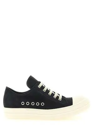 Rick Owens Extreme Low Sneaks Vintage Leather Sneakers - Black