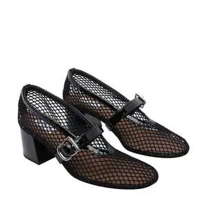 Alaïa Fishnet Mary Jane Shoes
