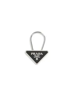 Prada Metal Key Ring - Black