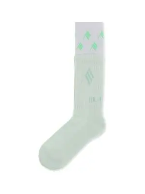 Attico Logo Cotton Socks - Green