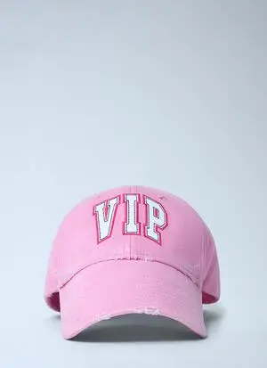 Balenciaga BALENCIAGA Logo Motif Baseball Cap Pink