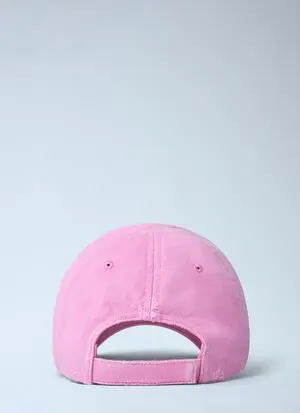 Balenciaga Logo Motif Baseball Cap - Pink