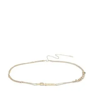Chloé Letters Jewelled Belt - Gold