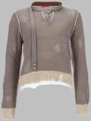 DIESEL® Maglia Sfrangiata M-dracarina - Gray