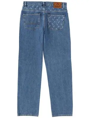 MARINE SERRE Moon Waxed Jeans