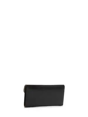 TOTEME Black Leather T-lock Wallet - Multicolor