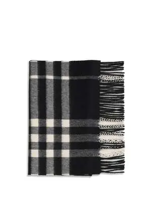 Burberry Burberry Women Embroidered Cashmere Scarf Black