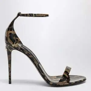 DOLCE & GABBANA Dolce&Gabbana Keira Leopard-Print Leather Sandals Women