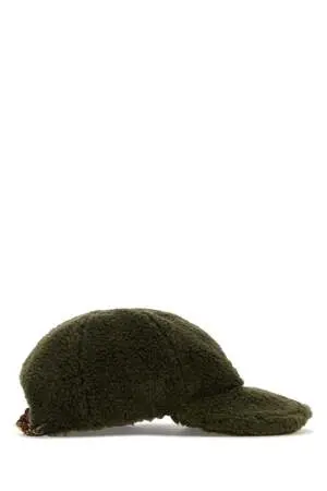 Miu Miu Olive Pile Baseball Cap
