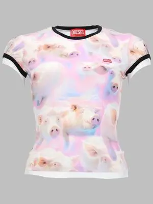 DIESEL® T-shirt Con Stampa - Multicolor
