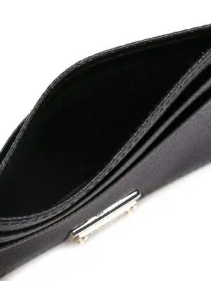 Dolce & Gabbana Dauphine Calfskin Card Holder With Branded Plate - Black