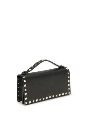 Valentino Garavani Rockstud Chain Wallet - Black