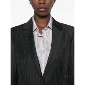 TOM FORD Pinstripe Wool And Mohair Blazer - Black