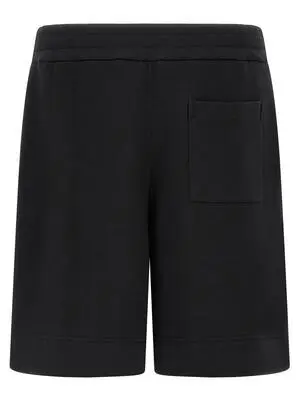 JIL SANDER Embroidered Logo Bermuda Shorts