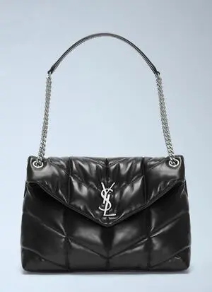 Saint Laurent Medium Puffer Shoulder Bag - Black