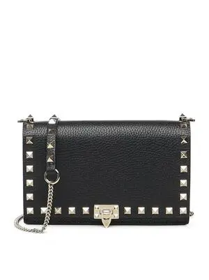 Valentino Garavani Mini Rockstud Leather Bag - Black
