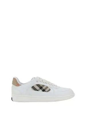 Burberry Leather Sneakers - White