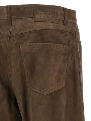 Max Mara Smmfulmine Suede Pants