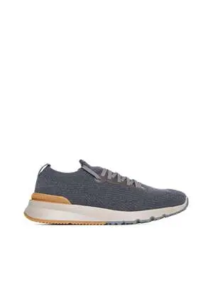Brunello Cucinelli Wool Knit Sneakers - Multicolor
