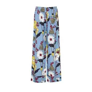 Marni Palazzo Pants With Melodia Print - Blue
